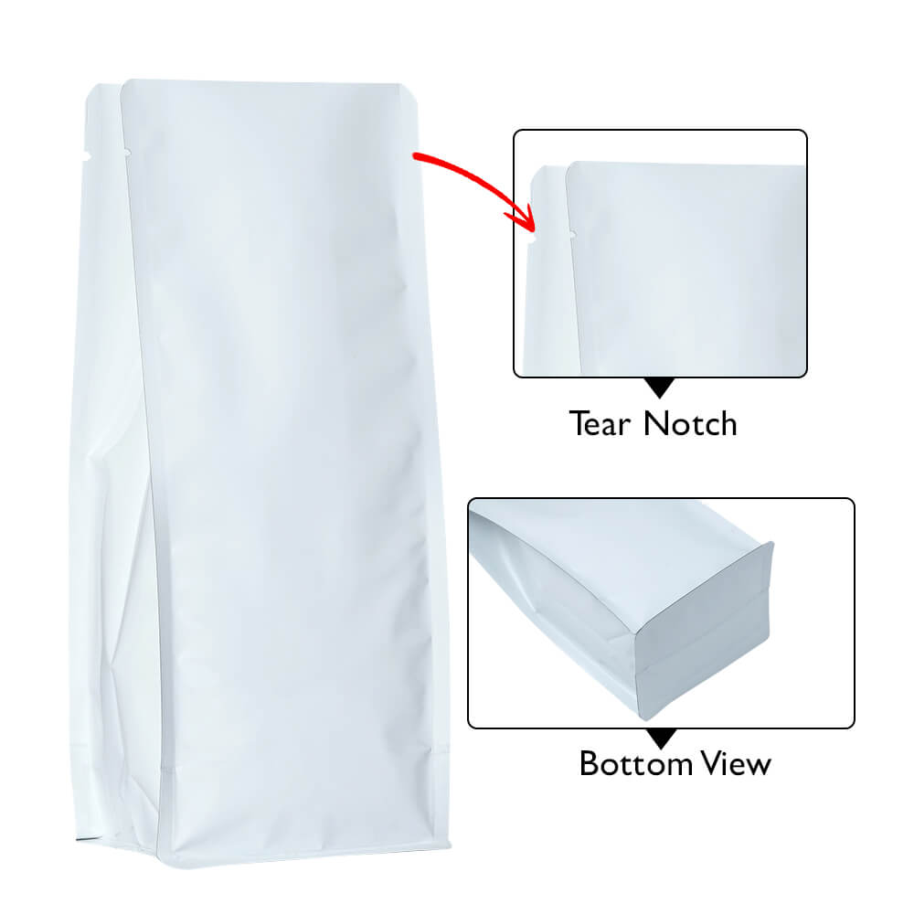 Flat bottom pouch with no zipper | Pouchmakers canada