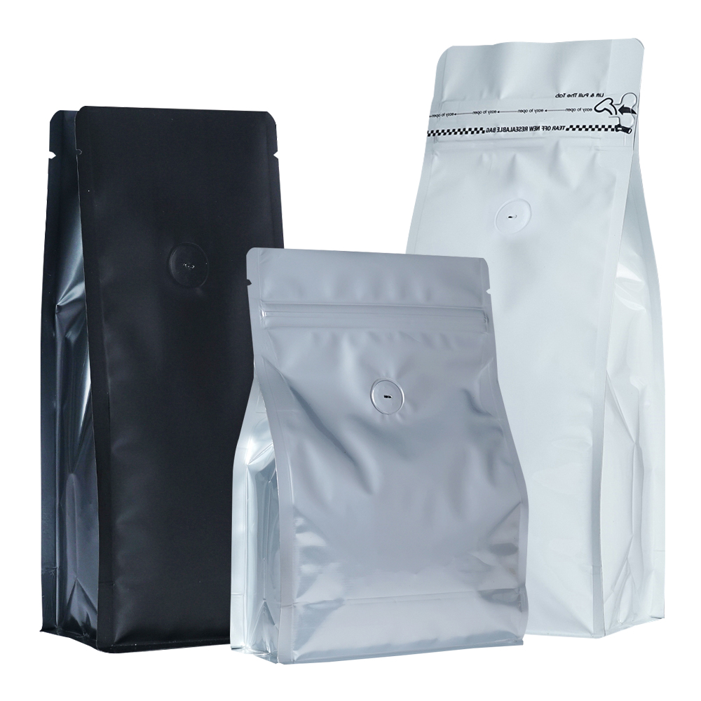 Flat Bottom Pouches With Valve (Coffee Bags) - Pouchmakers