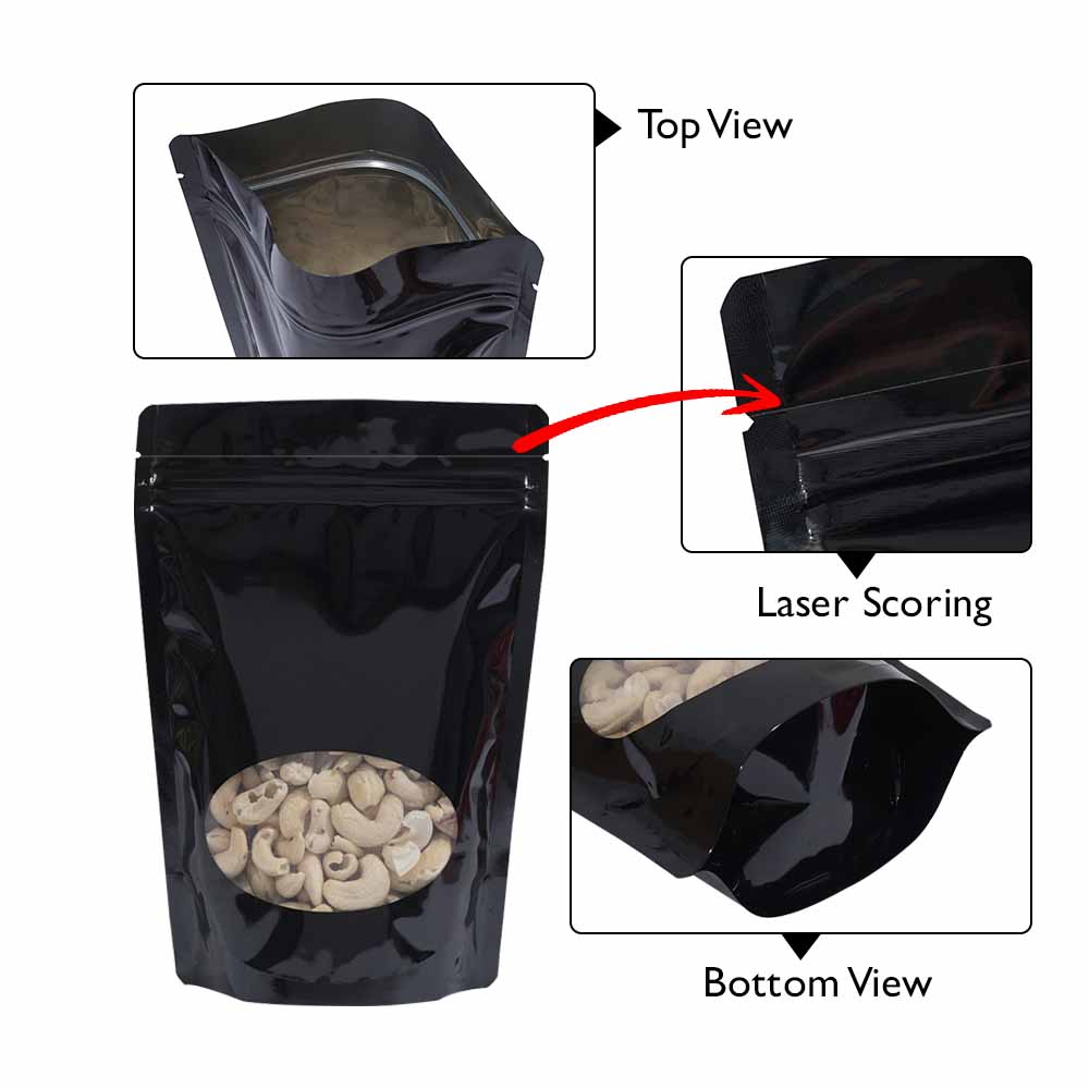 Oval Window Stand Up Pouches Pouchmakers Canada
