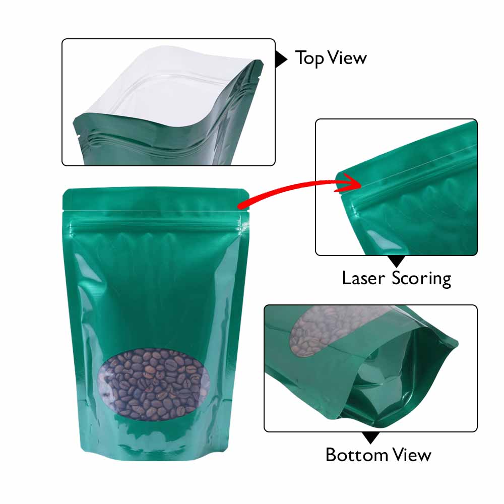 Oval Window Stand Up Pouches | Pouchmakers canada