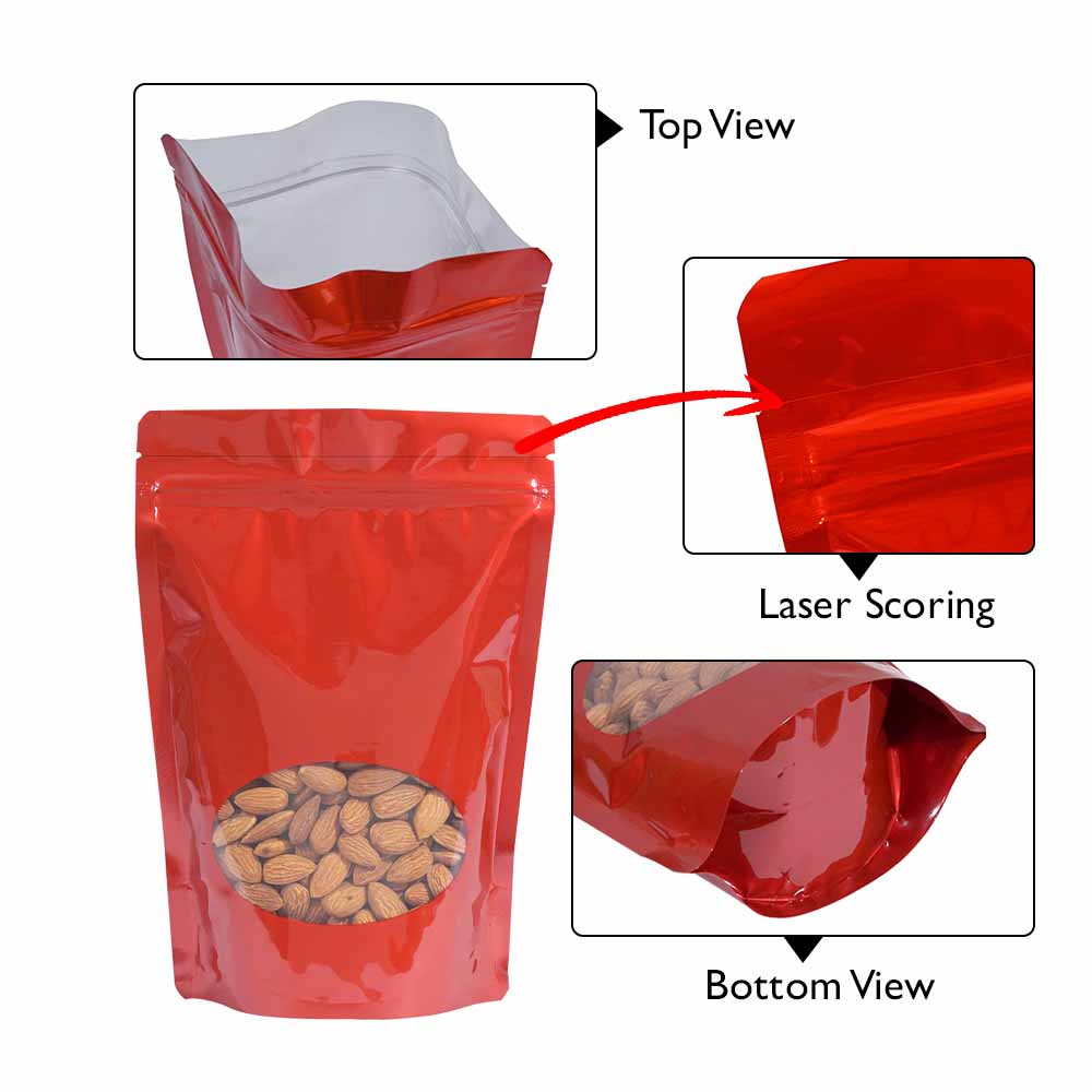 Oval Window Stand Up Pouches Pouchmakers Canada