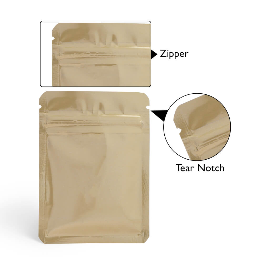 Three Side Seal Pouches With Zipper | Pouchmakers canada