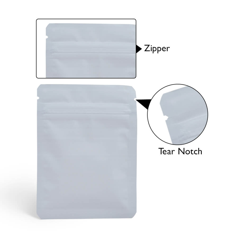 Three Side Seal Pouches With Zipper | Pouchmakers canada